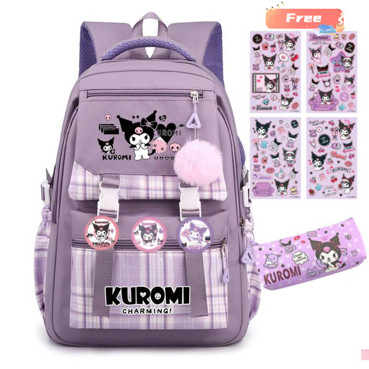 Kuromi 3D Print Children School Bags Orthopedic Backpack Student ...