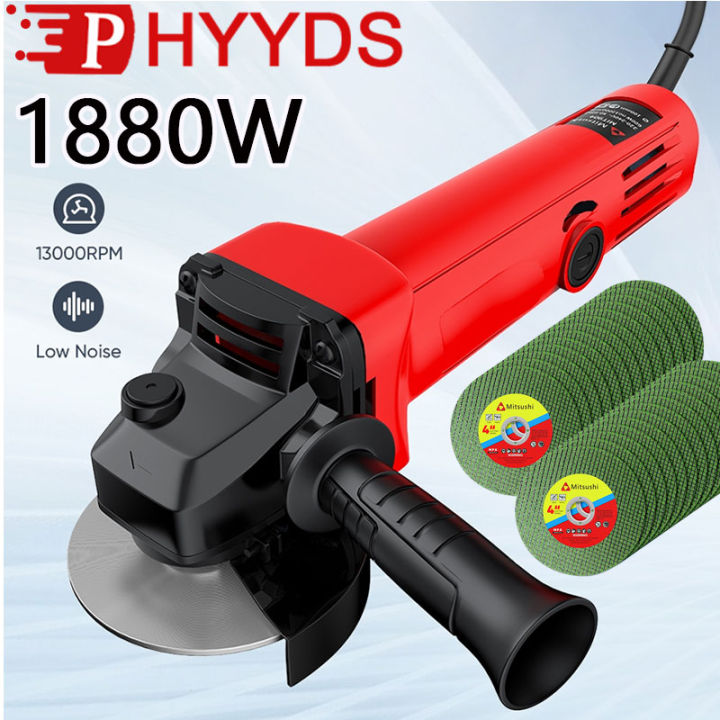 Mitsushi 1880W Mit904 Electric Angle Grinder 650W Powerful Angle ...