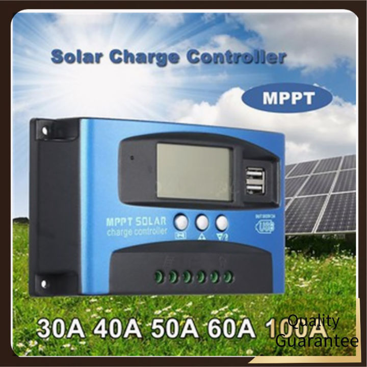 100A/60A/50A/40A/30A Solar charge controller 12V/24V MPPT แผงควบคุมการประจุพลังงานแสงอาทิตย์ ...