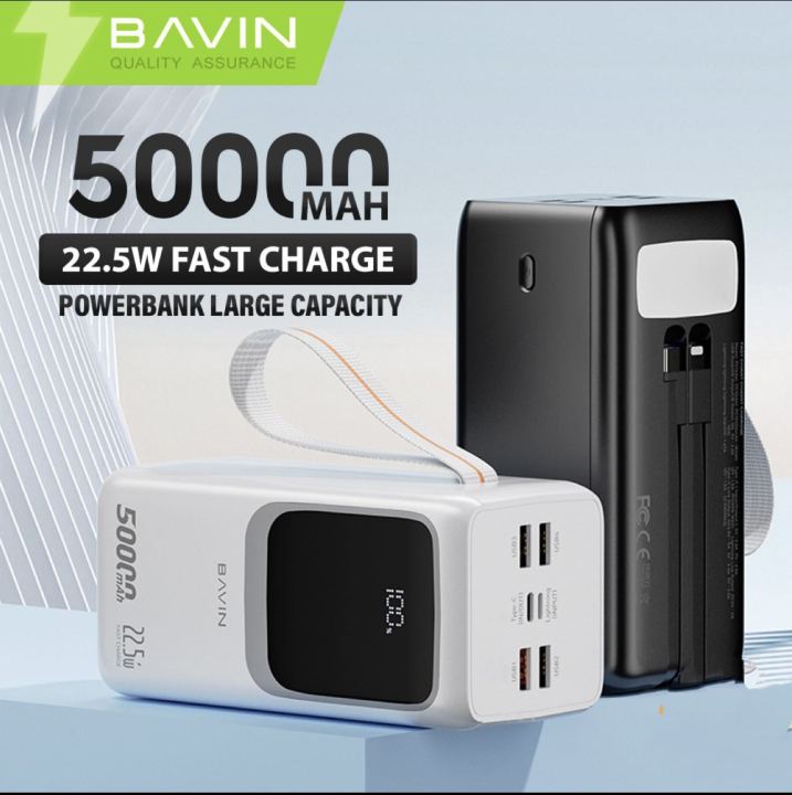 BAVIN PC1032 / PC1031 50000mAh-10000mAh 22.5W PD Fast Charging ...
