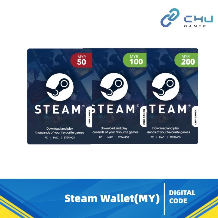 Steam Wallet Code MYR RM5 - RM200 [ChuGamer] | Lazada