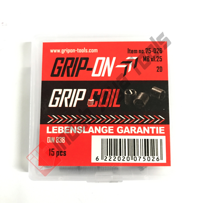 GRIP ON 75-026 Grip Coil M 8 x 1.25 2D Tap Drat Tambah | Lazada Indonesia