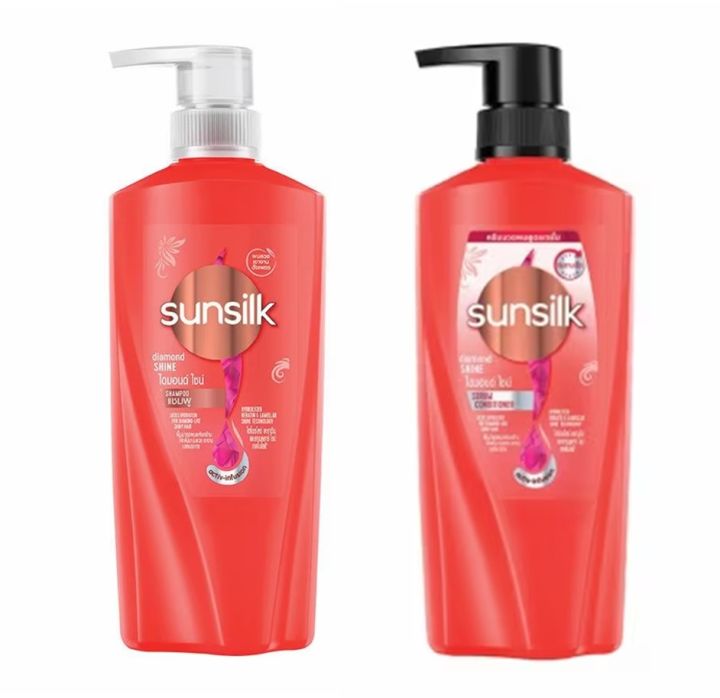 SUNSILK Diamond Shine Activ-Infusion SET (Shampoo + Conditioner) ซันซิล ...
