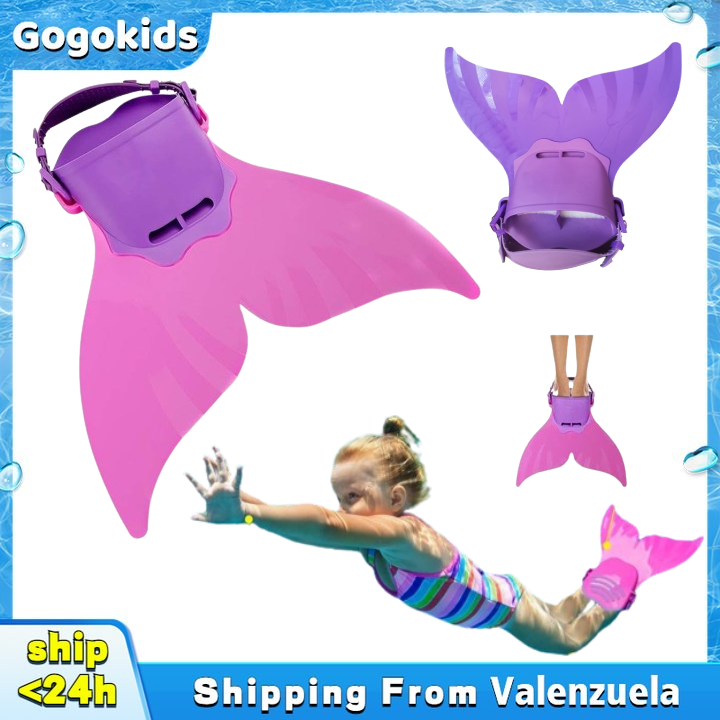 【Local Stock】Kids Swim Fin Mermaid Flipper Swimming Fins Training Water ...