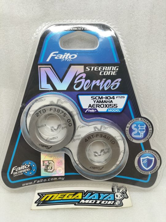 COMSTIR AEROX 155 KOMSTIR AEROX 155 FAITO RACING STEERING CONE YAMAHA ...