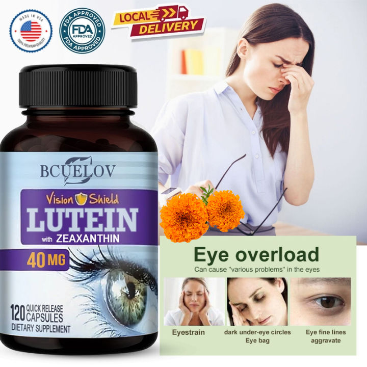 Lutein 40 mg and Zeaxanthin 120 capsules (improves sharp vision ...