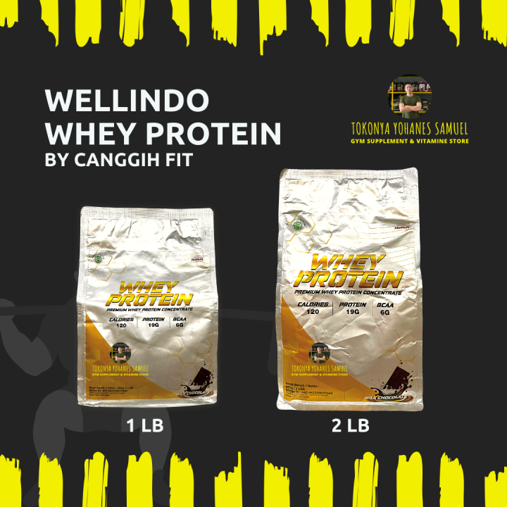 Welindo Whey Protein by Canggih Fit 1 lb 2 lb Wellindo Well Indo ...