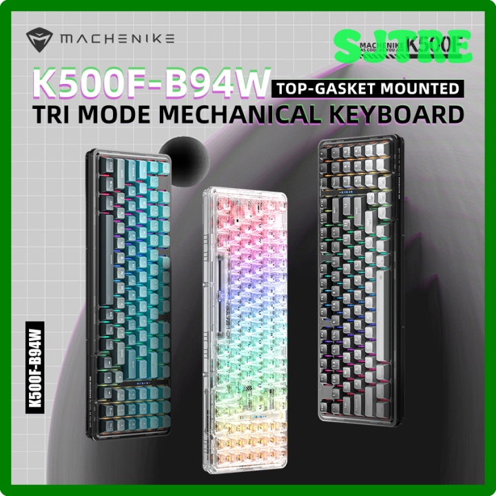 Machenike K500F-B94W Wireless Mechanical Keyboard Hot-swap Top-Gasket ...