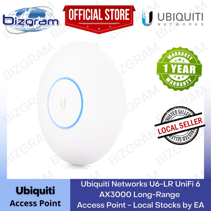 Ubiquiti Networks U6-LR UniFi 6 AX3000 Long-Range Access Point - Local ...