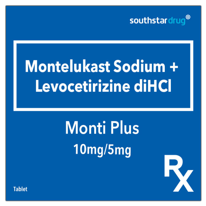 Rx: Monti Plus 10mg / 5mg Tablet | Lazada PH