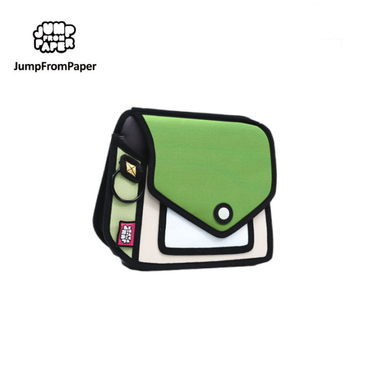 JumpFromPaper JFP187 กระเป๋าลายการ์ตูน Crossbody กระเป๋าสะพายไหล่สำหรับจูเนียร์และเขียว | Lazada ...