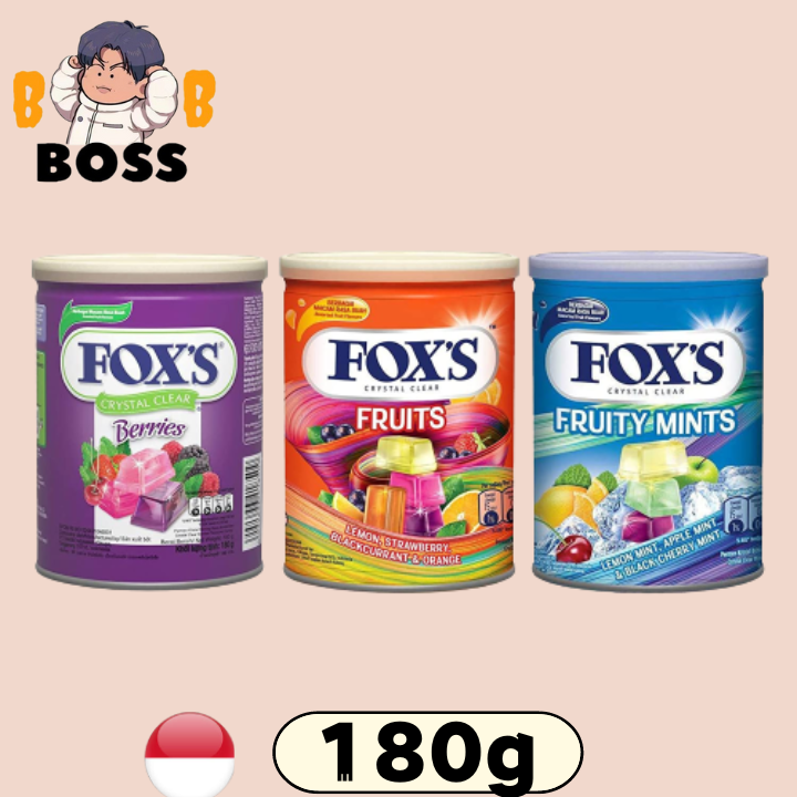 FOX TIN SERIES BERRIES/FRUITS/FRUITY MINTS 180G | Lazada