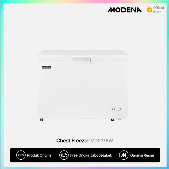 MODENA Chest Freezer - MD 0316 W (Kapasitas 310 Liter) | Lazada Indonesia