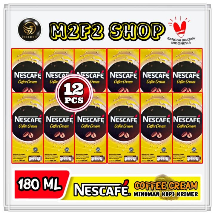 Nescafe Coffee Cream UHT | Kopi Kotak Krim Instan - 180 ml (Kemasan 12 ...