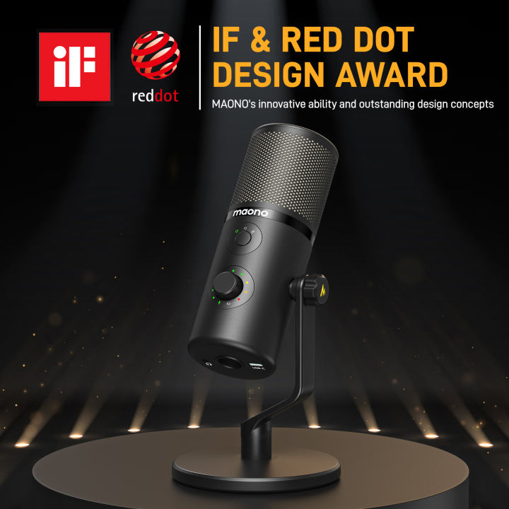 MAONO DM50 USB Microphone,Podcast Condenser mic with 3 Polar Patterns ...