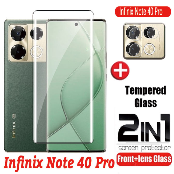 Infinix Note 40 Pro + 4G 5G 2In 1กระจกเทมเปอร์ฟิล์มสำหรับ Infinix ...