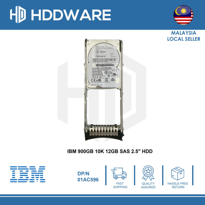 IBM 900 GB 10,000 rpm 12 Gb SAS 2.5 Inch HDD // 01EJ017 // 01AC596 | Lazada