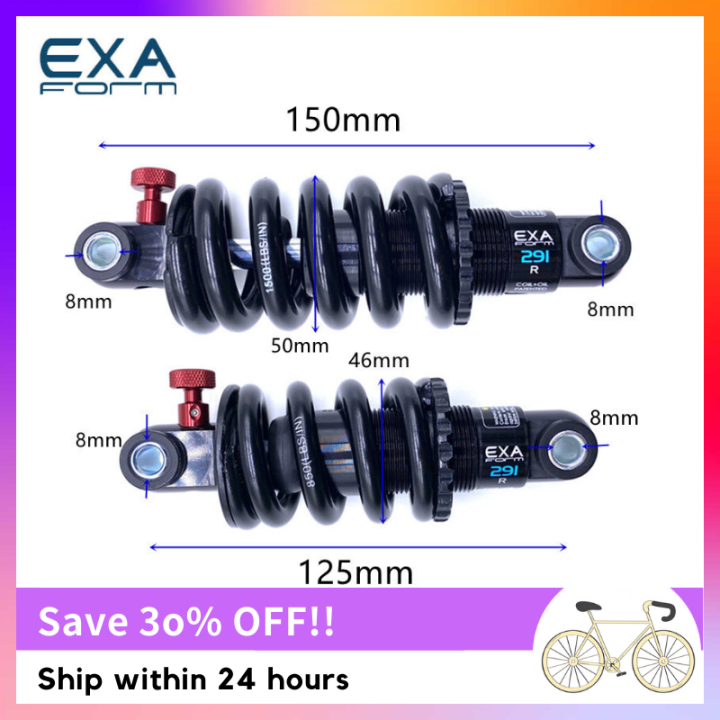 EXA 291R hydraulic spring rear shock absorber Mtb bicycle shock ...