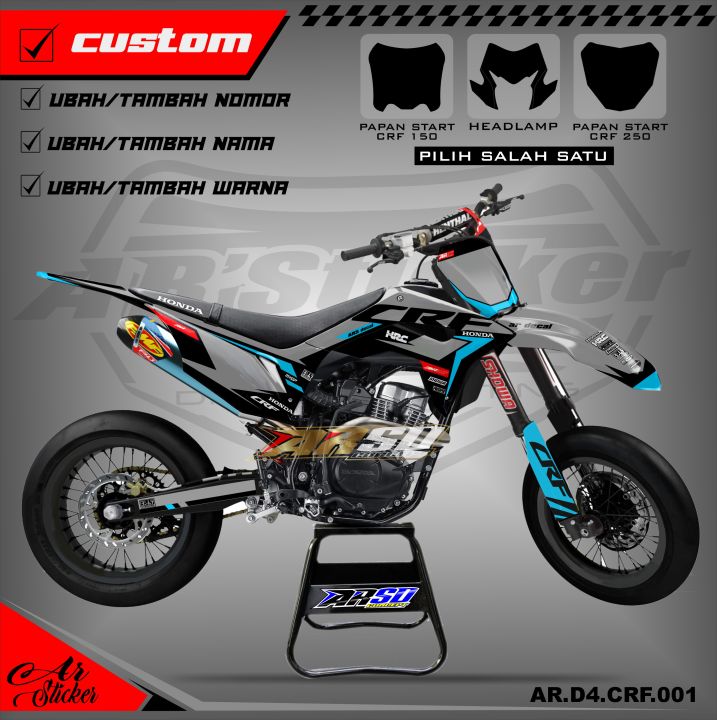 Sticker Decal CRF 150 L Full Body - Stiker motor variasi CRF 150L Full Body AR-D4 001 | Lazada ...