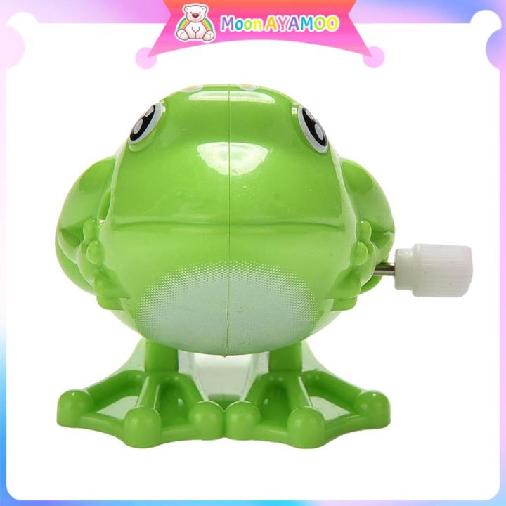 Moon AYAMOO Wind UP Plastic Jumping Frog Mechanical Clockwork Windup ...