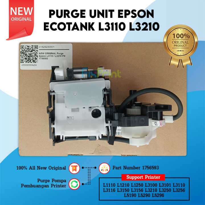 Pompa Cleaning Epson L1110 L1210 L3110 L3210 Purge Ink Charge Printer ...
