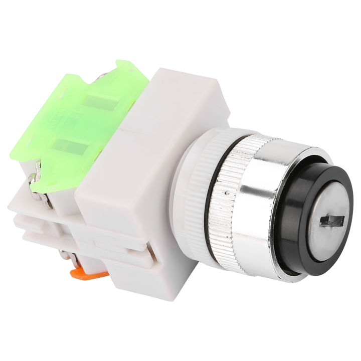 220V 2 Position Key Operated Rotary Switch Plastic Key Operate Push ...