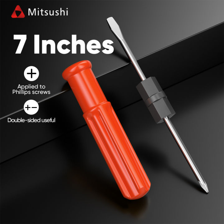2 in 1 Interchangable (Philip & Flat) Screwdriver Set Simple Convenient Repair Tool Screwdriver ...