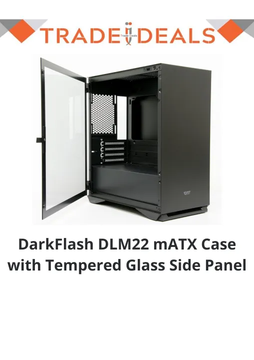 DarkFlash DLM22 mATX Case with Tempered Glass Side Panel | Lazada Singapore
