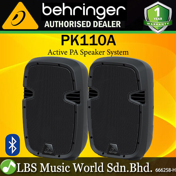 Behringer PK110A 320 Watt 10 Inch Active PA Speaker System with ...