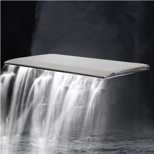 Rectangular Stainless Steel Waterfall Outlet, Bathtub Faucet Water ...