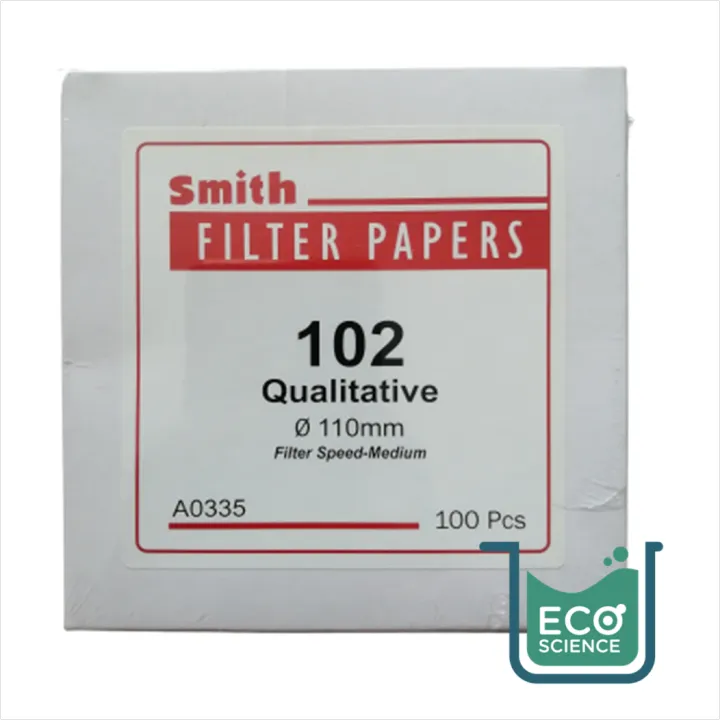SMITH Filter Paper Qualitative Medium Speed 102 (Dia. 90 - 240 mm), 100 ...