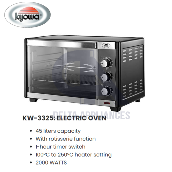 Kyowa Electric Oven with Rotisserie 45L Big Capacity Black Body ...