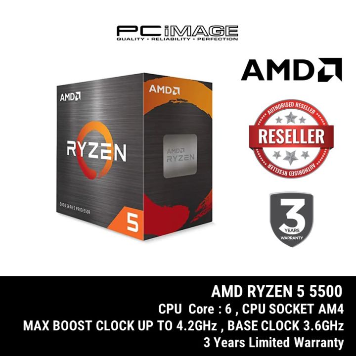 AMD RYZEN 5 5500 \ RYZEN 5500GT Wraith Stealth Cooler AM4 Processor | Lazada