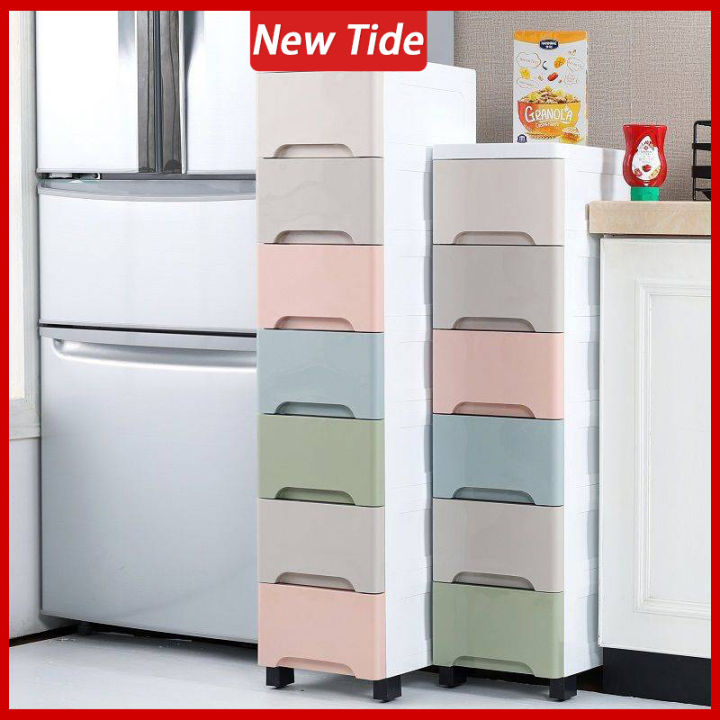 Macoron Drawer Cabinet Plastic Narrow Cabinet Space Savers Kitchen Gap ...