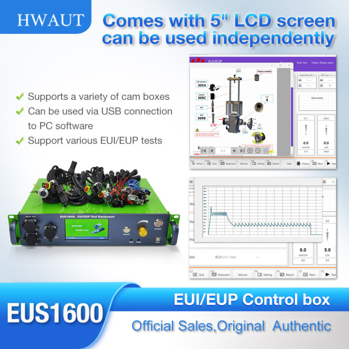 HWAUT EUS1600 Diesel Fuel Injector Test Equipment EUI EUP Common Rail ...