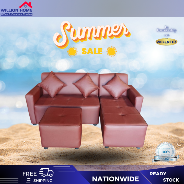 WILLION HOME AND OFFICE FURNITURE TRADING - ARIA L SHAPE SOFA WITH ...