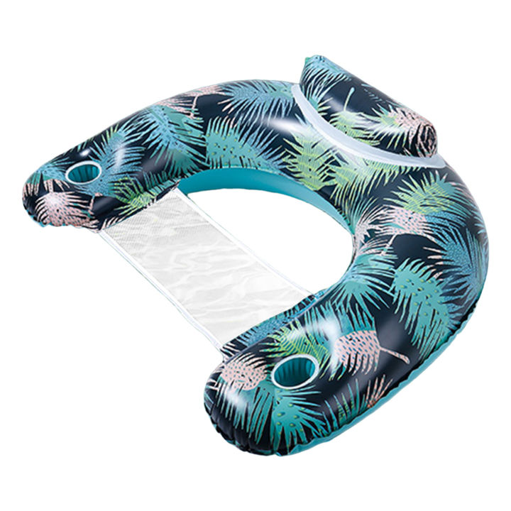 Adults Floating Sofa Comfortable Inflatable Pool Float Chair with Cup ...