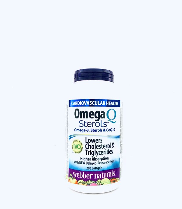 WEBBER NATURALS OMEGA Q Sterols ( Cardiovascular Health )200 SOFTGELS ...
