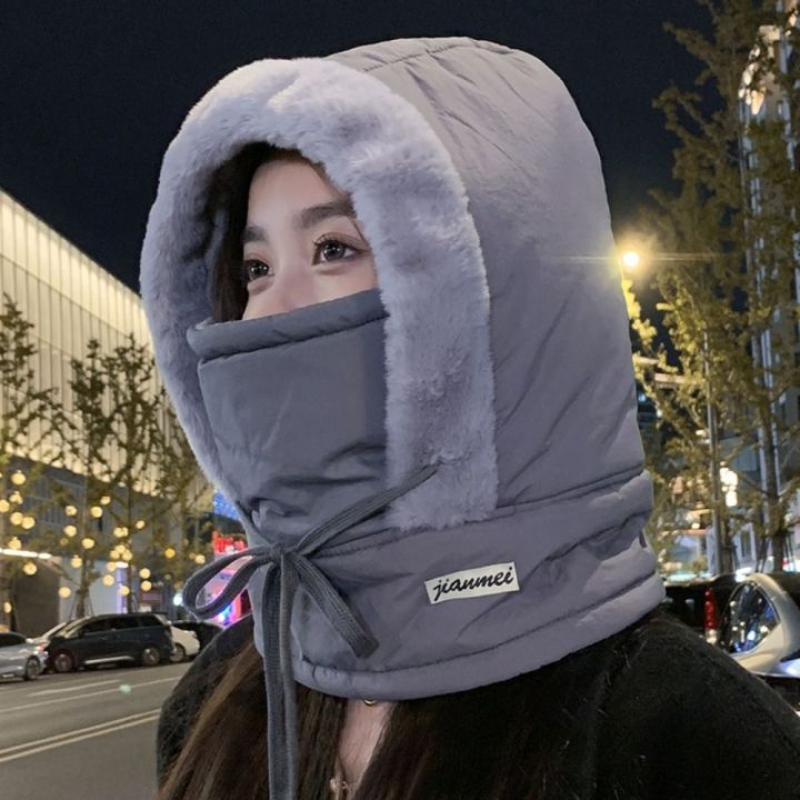 DOOUR กันลม สกี Balaclava ผ้าฝ้ายขนเป็ด อบอุ่นและอบอุ่น หมวกบีนี่ ฤดู ...