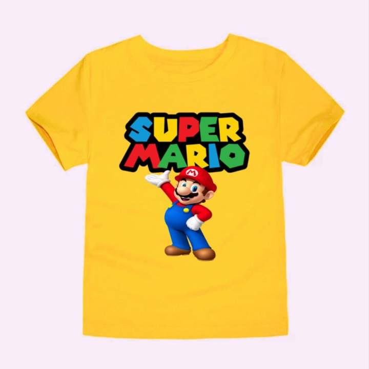 Super Mario t-shirt for kids | Lazada PH