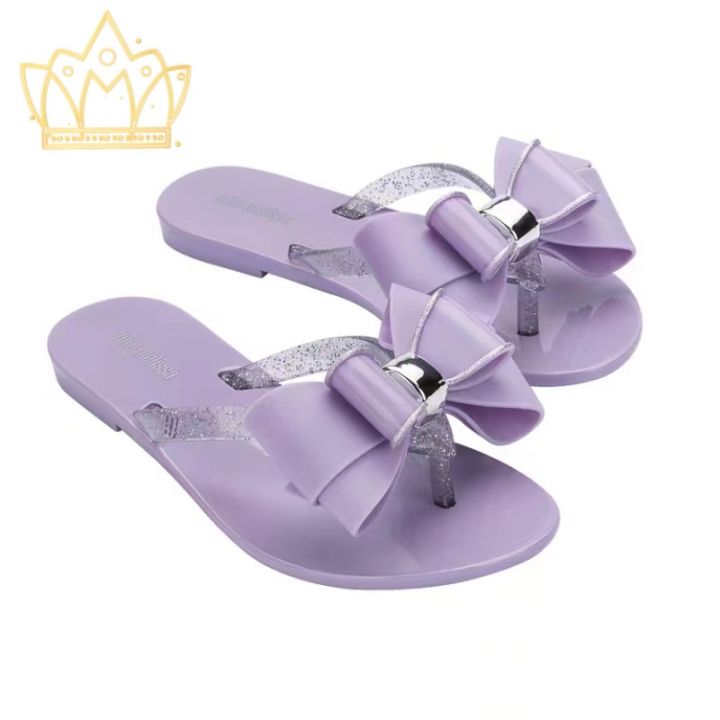 ＜731＞Official store 2024 Melissa shoes for women flip flops two tone ...