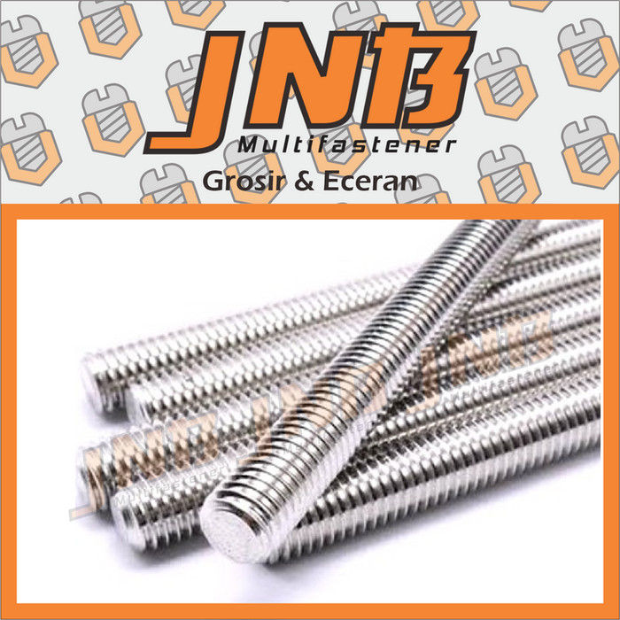 As Drat Stainless M8 x 1 Meter Pitch 1.25 Long Drat SS304 SUS 304 ...