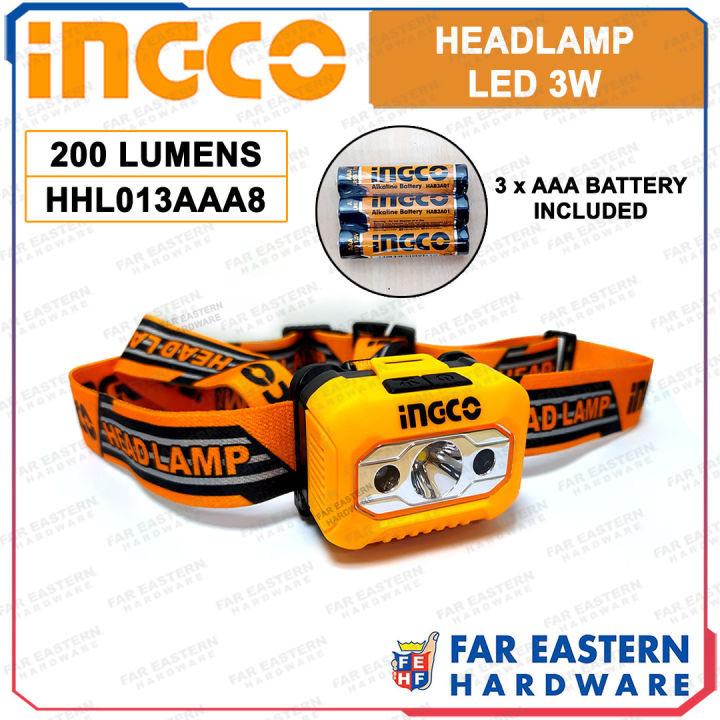 INGCO LED Headlamp Head Light Lamp INHT | Lazada PH