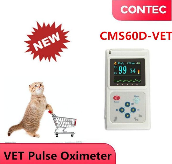 CONTEC 1.8 Color OLED Veterinary CMS60D-VET Pulse Oximeter SPO2 PR ... CONTEC 1.8 Color OLED Veterinary CMS60D-VET Pulse Oximeter SPO2 PR ...