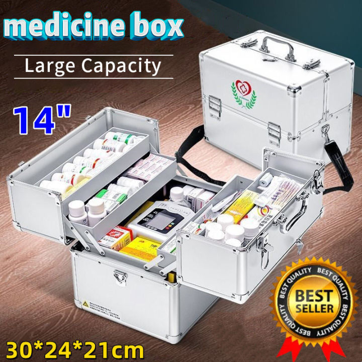 medicine box 14 inch double opening Household emergency kit box rescue ...