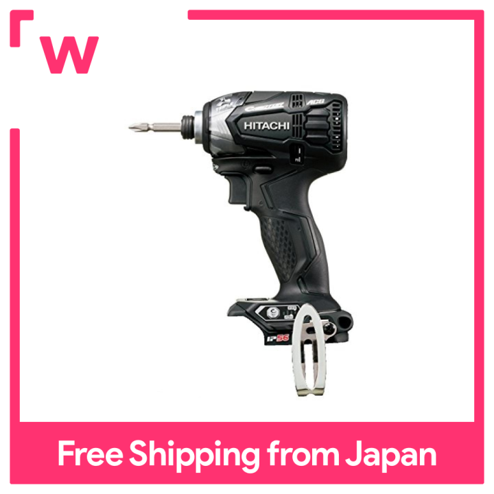 HiKOKI Former Hitachi Koki 14.4V Cordless Impact Driver Strong Black WH14DDL2(NN)(B) Main unit ...