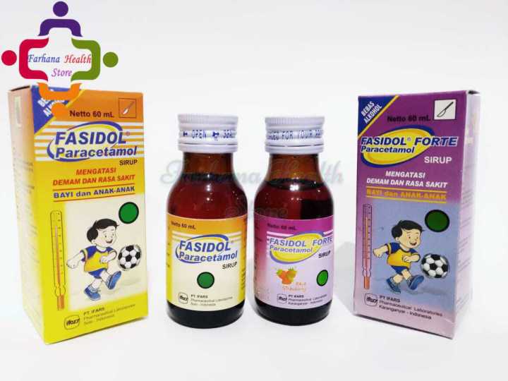 Fasidol Forte Syrup 60 ml / Paracetamol Syrup / Untuk Demam & Nyeri ...