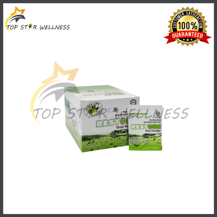 RESTORS ORAL POWDER 4.15G (Lemon Flavour) ORS ORAL REHYDRATION SALT ...