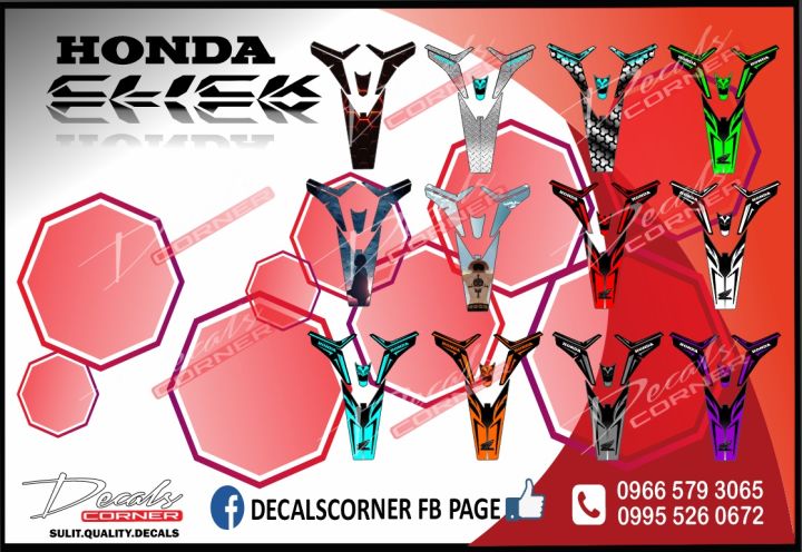 Honda Click V2 Inner decals | Lazada PH