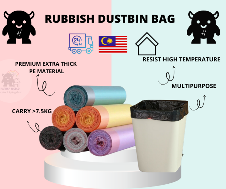 Thick Dustbin Plastic bag Garbage plastic bag garbage bag bag sampah ...